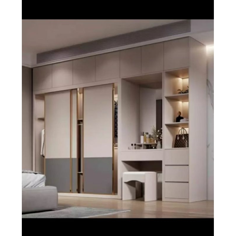 Jual lemari pakaian , lemari wardrobe , meja rias, lemari pakaian ful ...