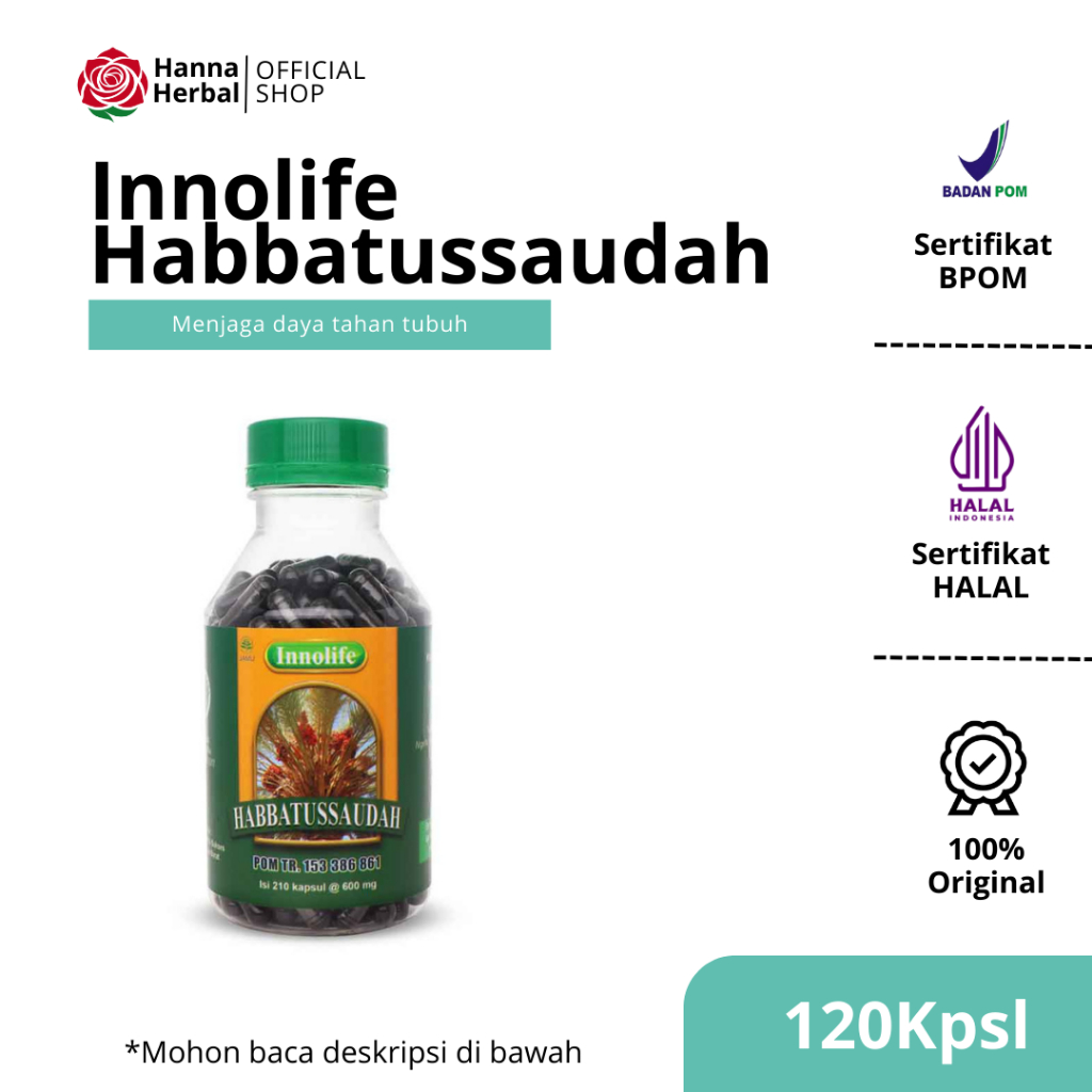 Jual INNOLIFE Habbatussauda 120 Kapsul | Shopee Indonesia