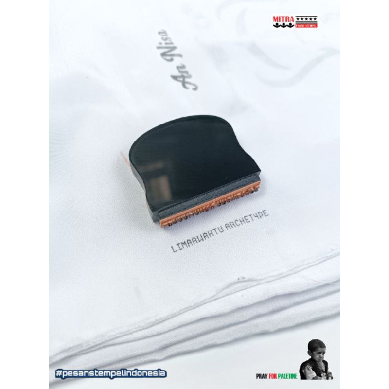 Jual Stempel Custom untuk Nama dan Kode produksi max ukuran 6x1 cm ...