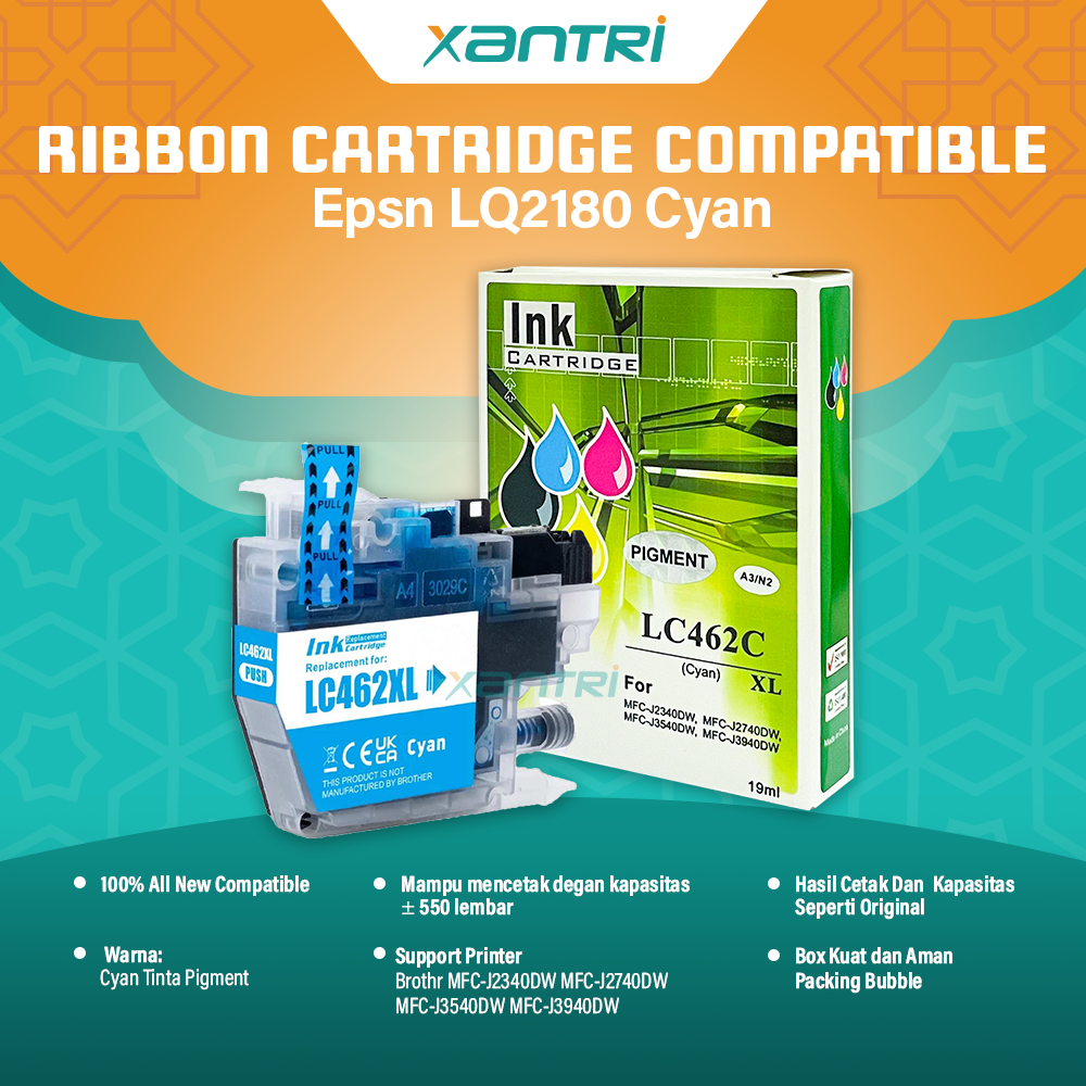 Jual Xantri Original - Cartridge Tinta Black Color LC462BK LC 462 LC ...