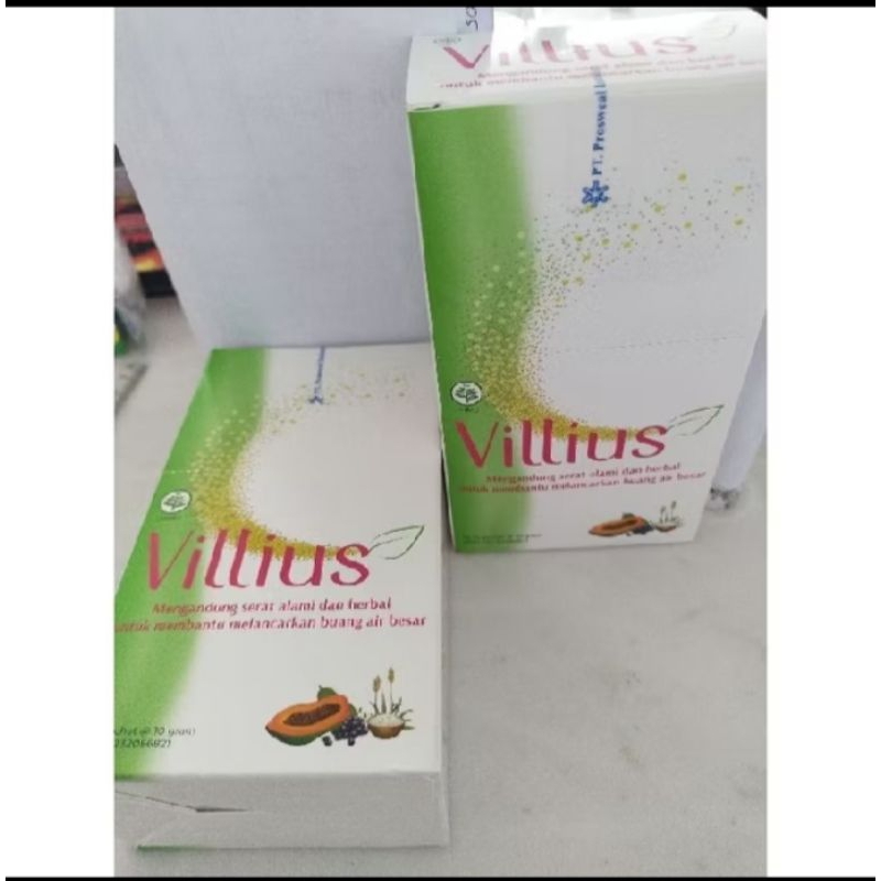 Jual villius anti sembelit/melancarkan BAB 1 dus 10 sachet | Shopee ...