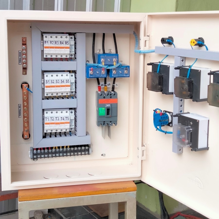 Jual PANEL INSTALASI LISTRIK 3 PHASE DENGAN 15GROUP PEMBAGI | Shopee ...