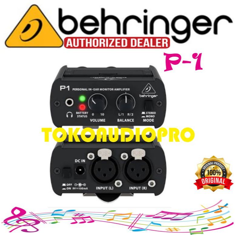 Jual Behringer Powerplay P1 Personal In-ear Monitor Amplifier p-1 | Shopee Indonesia