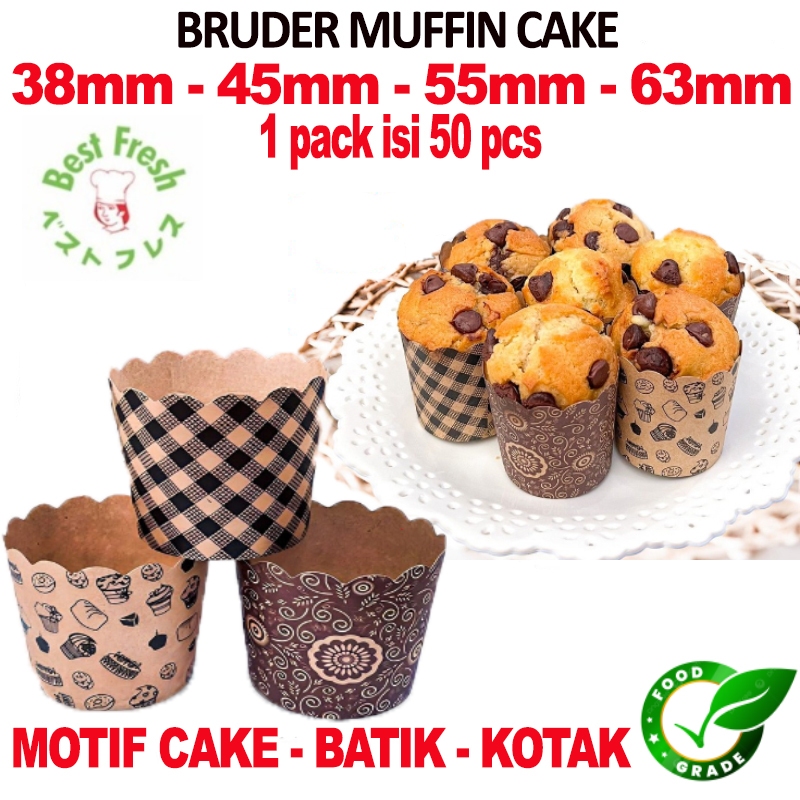 Jual Cup Cake Muffin Bruder I 38mm I 45mm I 55mm I 63mm | Kertas Alas ...