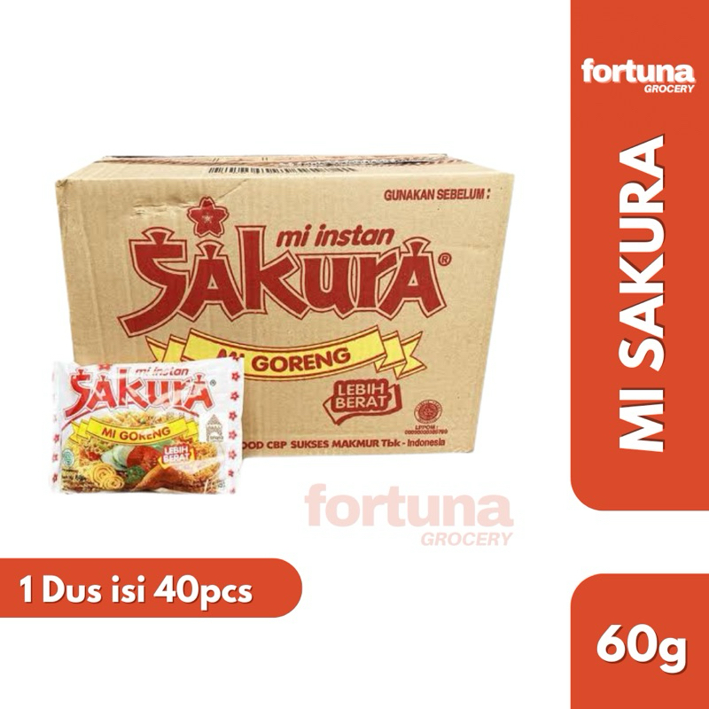 Jual [DUS] Mie Instan Sakura 60gr (1 Dus isi 40pcs) | Shopee Indonesia