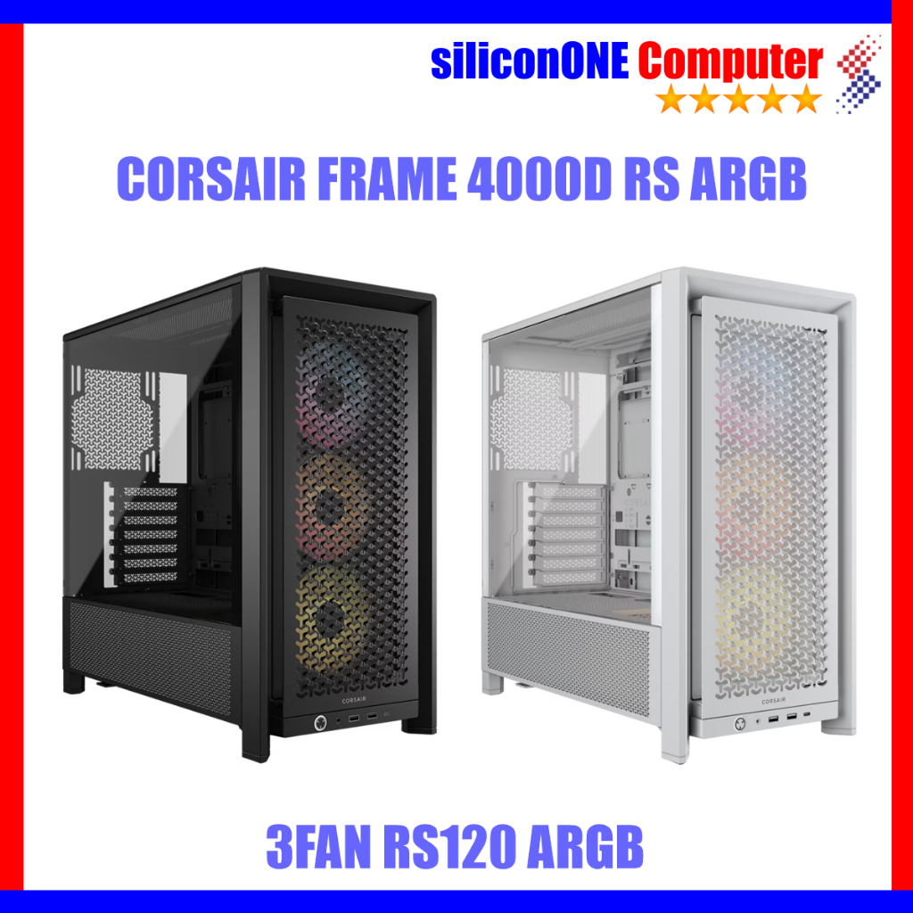 Jual CORSAIR FRAME 4000D RS ARGB Modular Mid-Tower PC Case | Shopee ...