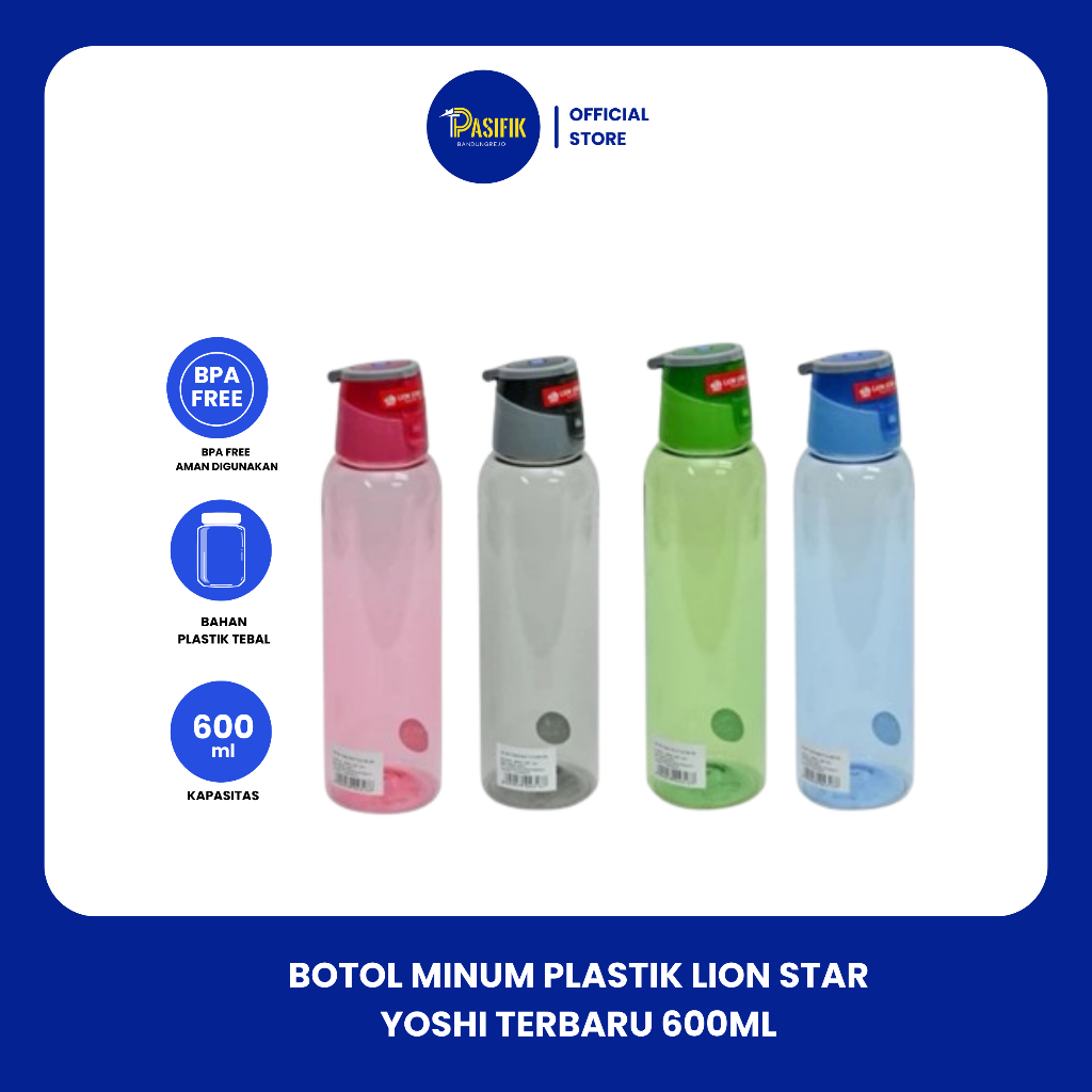 Jual Botol Minum Plastik Lion Star yoshi Terbaru 600ml | Shopee Indonesia