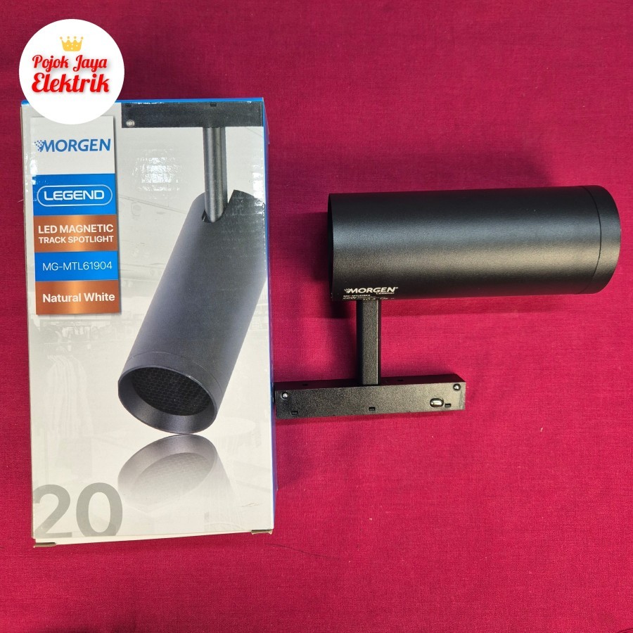 Jual Lampu Kap Fitting Rel Sorot Spotlight LED 20W Watt 48V COB Rel ...