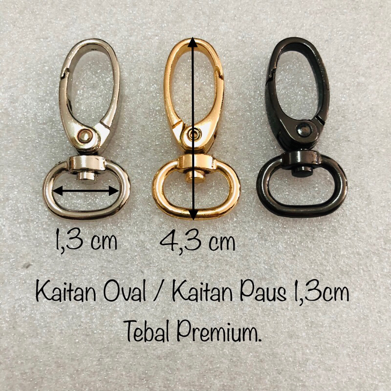 Jual Kaitan tas 1,3cm kualitas premium per pcs / kaitan paus 1,3cm ...