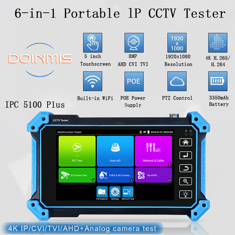 Jual IPC Tester CCTV Tester 4K IPC 5100 Plus All in One 5,4 Inci Layar ...