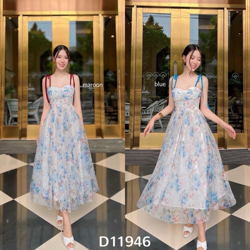 Jual [FG] Fairy Tale Floral Slip Flare Dress D11946 | Shopee Indonesia