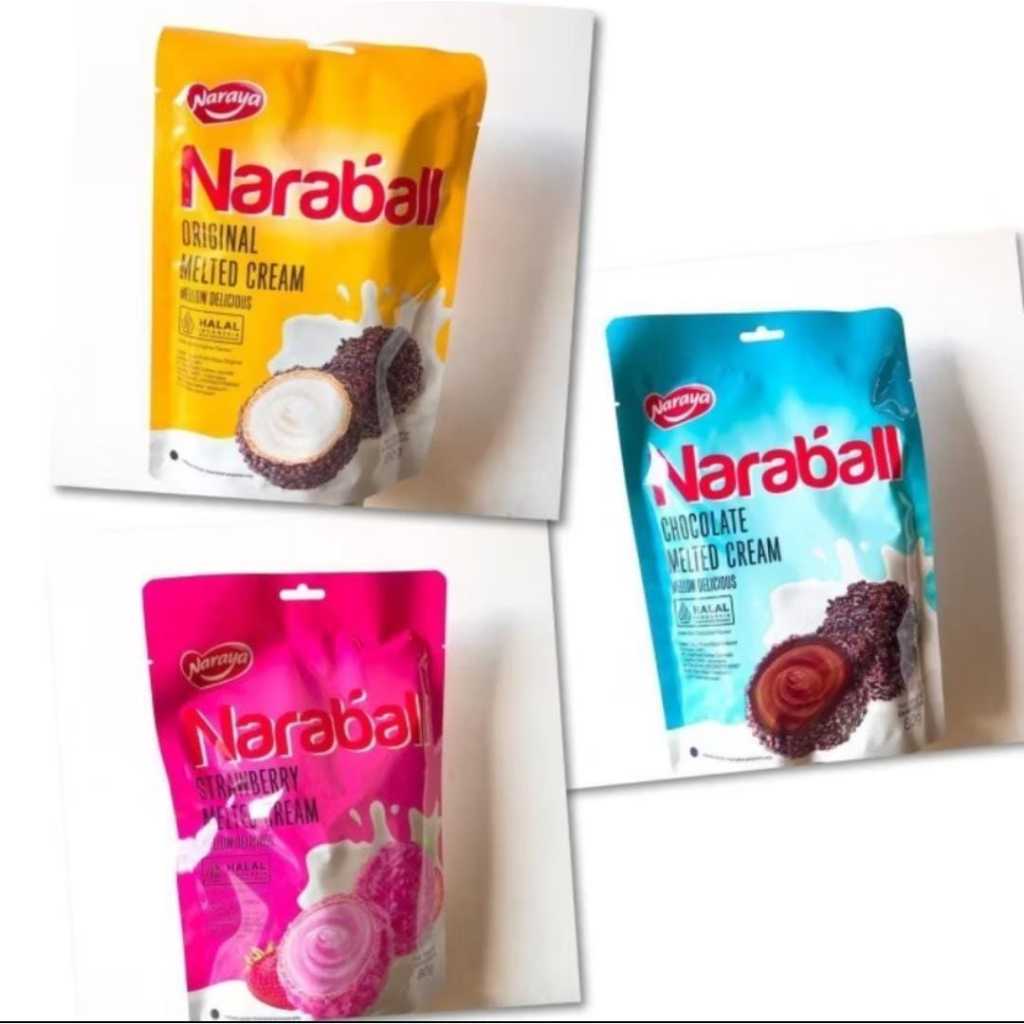 Jual Naraya NARABALL Wafer Ball Original Chocolate Strawberry Melted ...