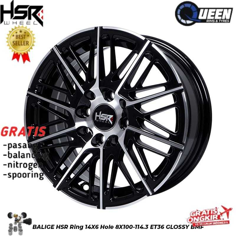 Jual Velg Mobil HSR R14 Balige Cocok Brio Wuling Air Ev Picanto Agya Avanza Soluna Vios Sigra ...