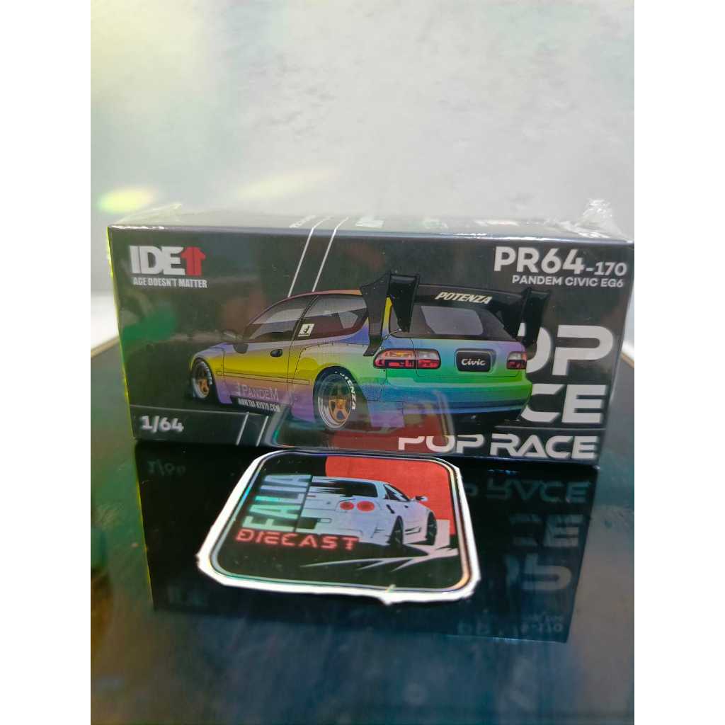 Jual POP RACE PANDEM CIVIC EG6 MAGIC CHROME INDONESIA DIECAST EXPO IDE ...