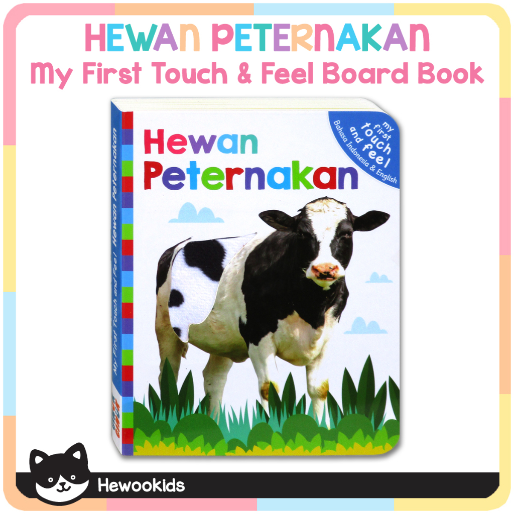Jual My First Touch and Feel HEWAN PETERNAKAN Board Book (Bahasa ...
