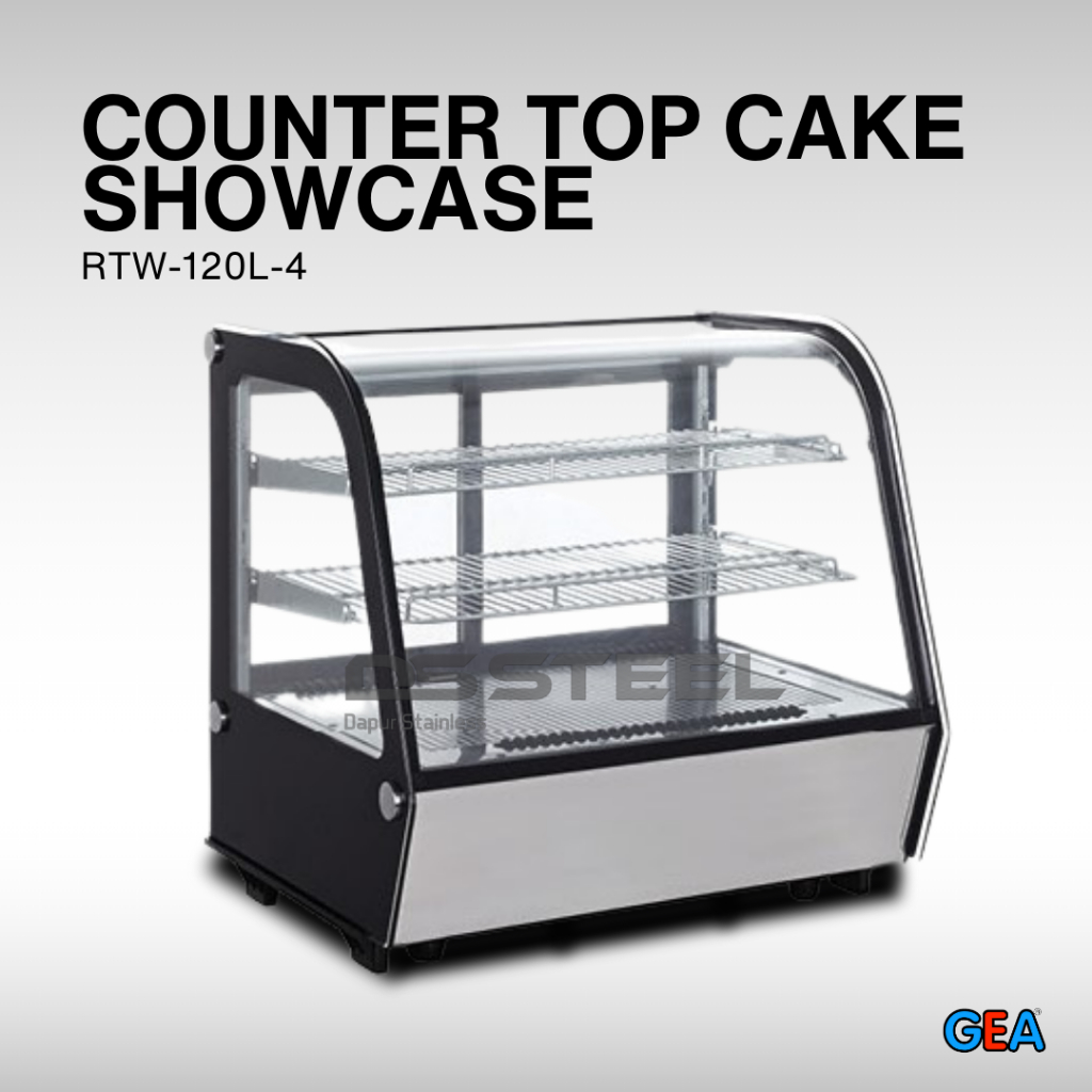 Jual GEA RTW-120L-4 Counter Top Cake Showcase / Cake Display | Shopee Indonesia