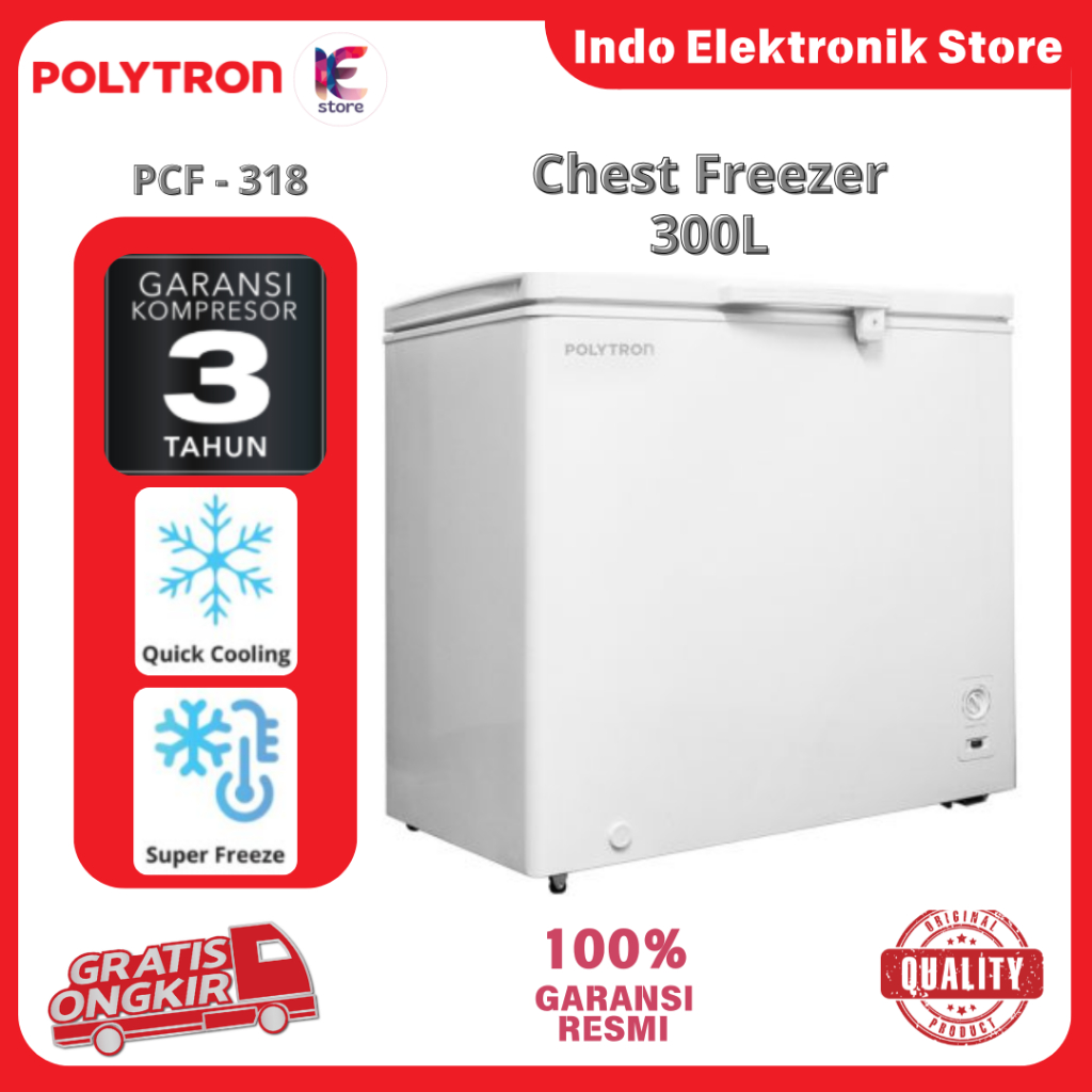 Jual Polytron Chest Freezer 300L PCF-318 - Garansi Resmi - Original ...