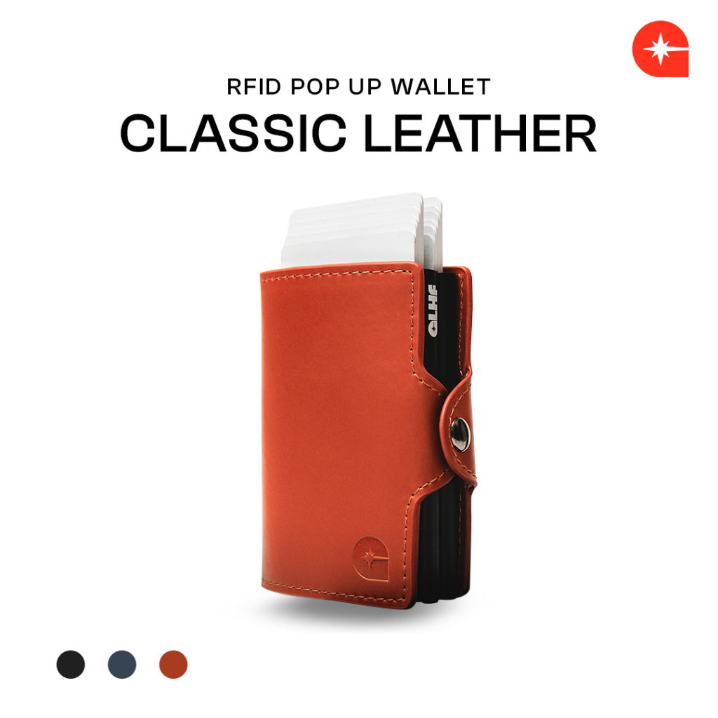 Jual CLASSIC V2 RFID Leather Pop Up Card Case Wallet by GLHF Studio ...