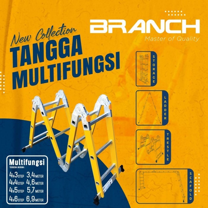 Jual Branch Tangga Lipat Multifungsi / Tangga Safety / Tangga Bisa ...