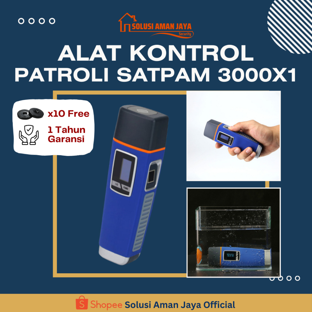 Jual Alat Kontrol Patroli Satpam SAJ-3000X1 | Shopee Indonesia