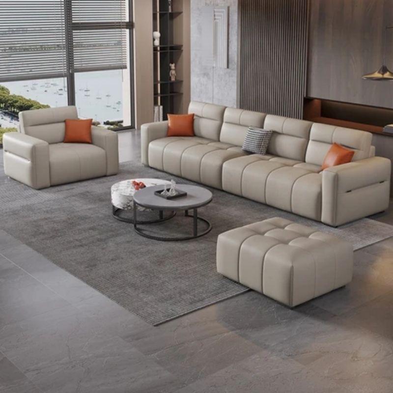 Jual Sofa Elegan Putih polos desain simple minimalis | Shopee Indonesia