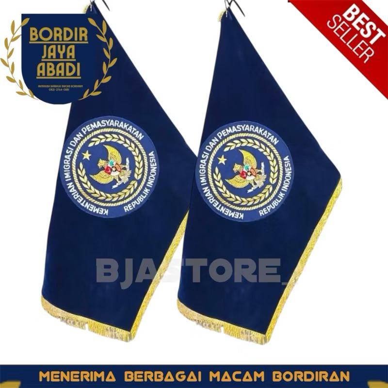 Jual Bendera Pataka KEMENIMIPAS RI Terbaru Kementerian Imigrasi Dan ...