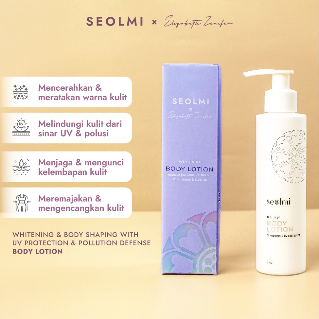 Jual SEOLMI x Eliz Whitening Body Lotion | Brightening, Body Shaping ...