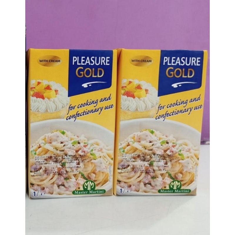 Jual Pleasure Gold / Cooking Cream 1 Lt / Cream serbaguna | Shopee ...