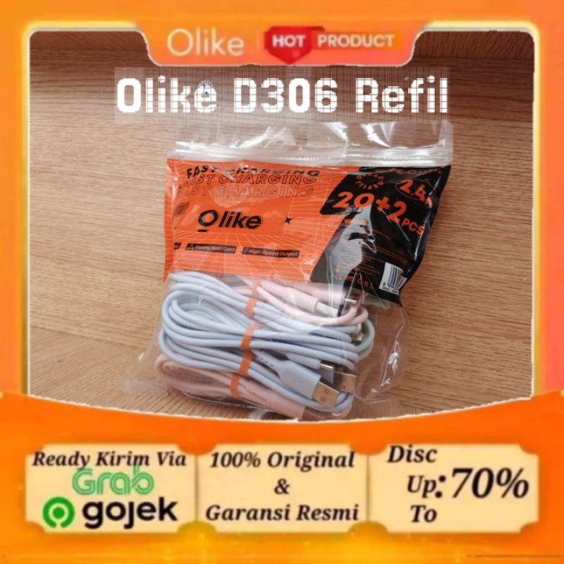 Jual OLIKE D306 REFILL KABEL DATA MICRO/TYPE-C ISI 22 PCS DATA CABLE ...