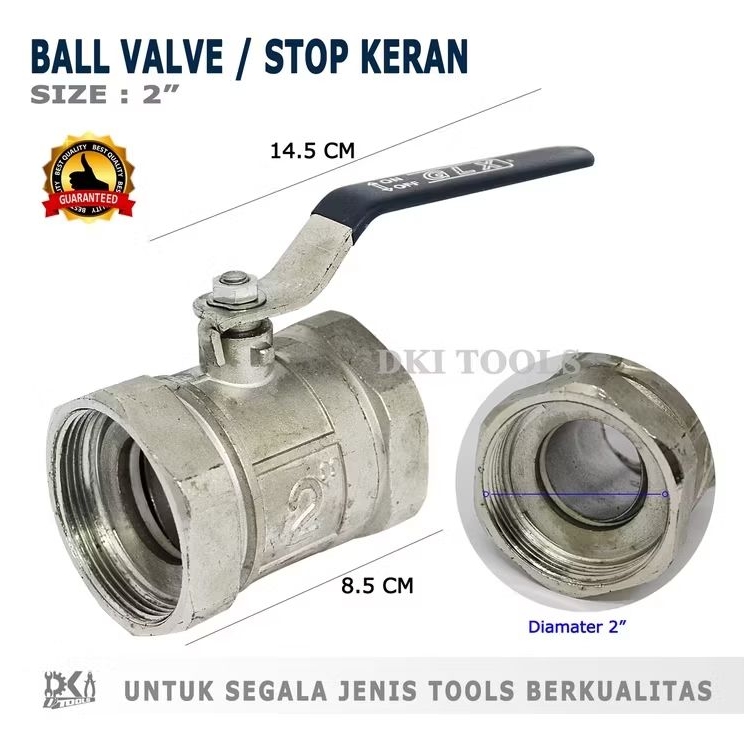 Jual Ball Valve Stop Keran Kran air GLX 1/2" 3/4" 1" 1 1/4" 2" inch ...
