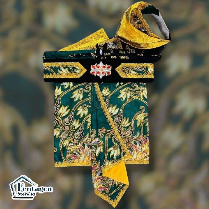 Jual Kain Sembong Dodot Pencak Silat 3 Layer Motif Green Forest ...