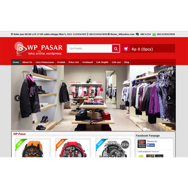 Jual template toko online WP-Pasar Theme | Shopee Indonesia