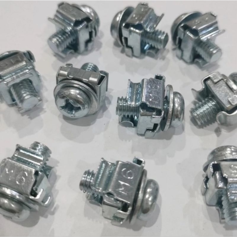 Jual Baut Cage Nut 6mm Sangkar Ring Bolt Rak Server M6 | Shopee Indonesia