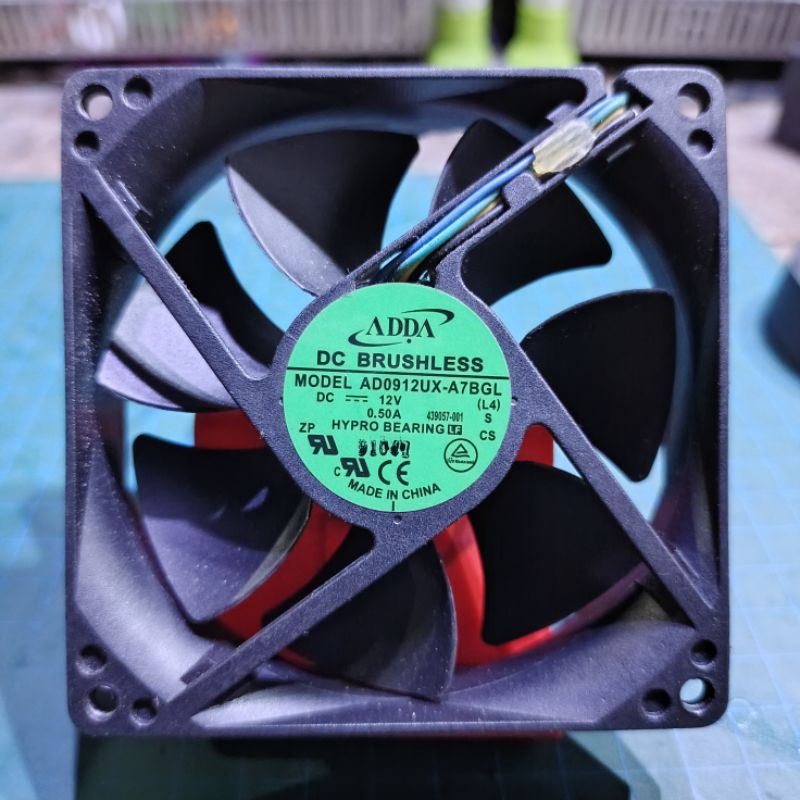 Jual Fan DC BRUSHLESS 9x9cm 12v 0.50A ±3400rpm Merk ADDA Highspeed ...