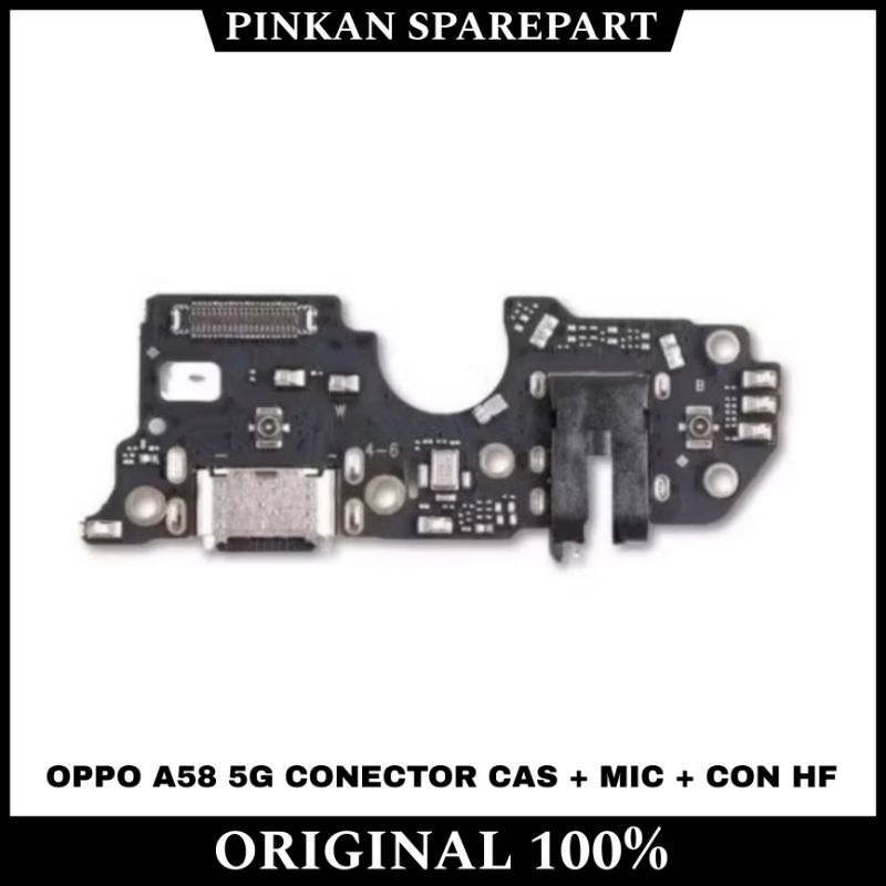 Jual FLEXIBLE FLEKSIBEL BOARD KONEKTOR CONNECTOR CHARGER PAPAN CAS ORI+IC OPPO A58 5G | Shopee ...