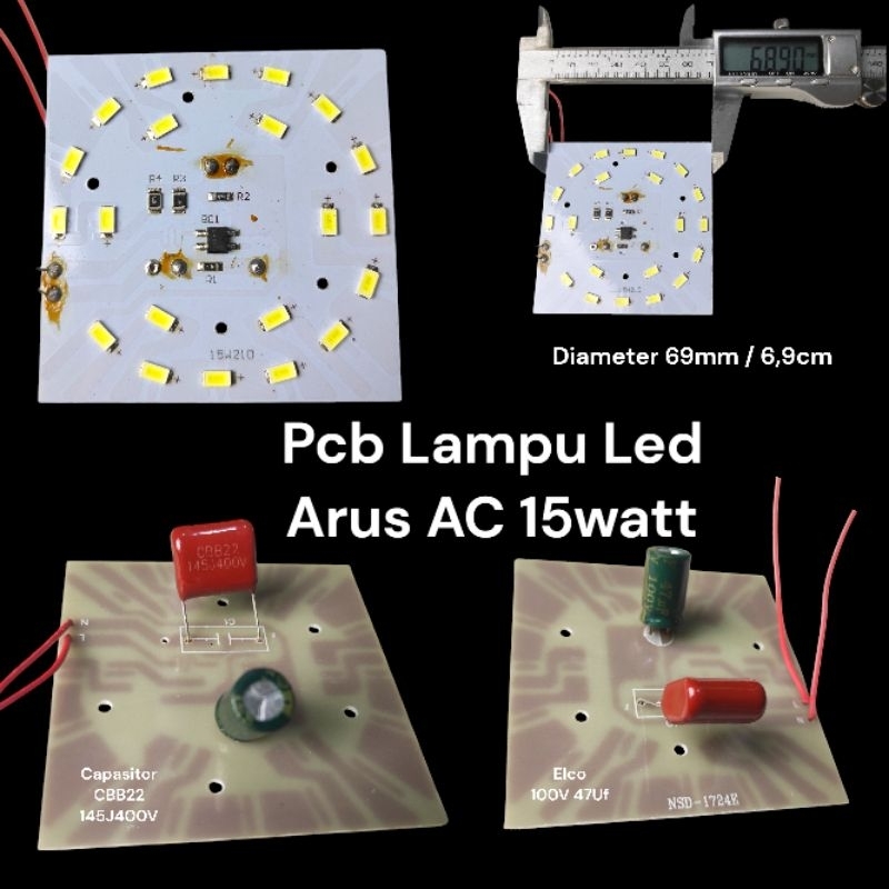 Jual Pcb Lampu LED Arus AC 15watt Cuci Gudang | Shopee Indonesia