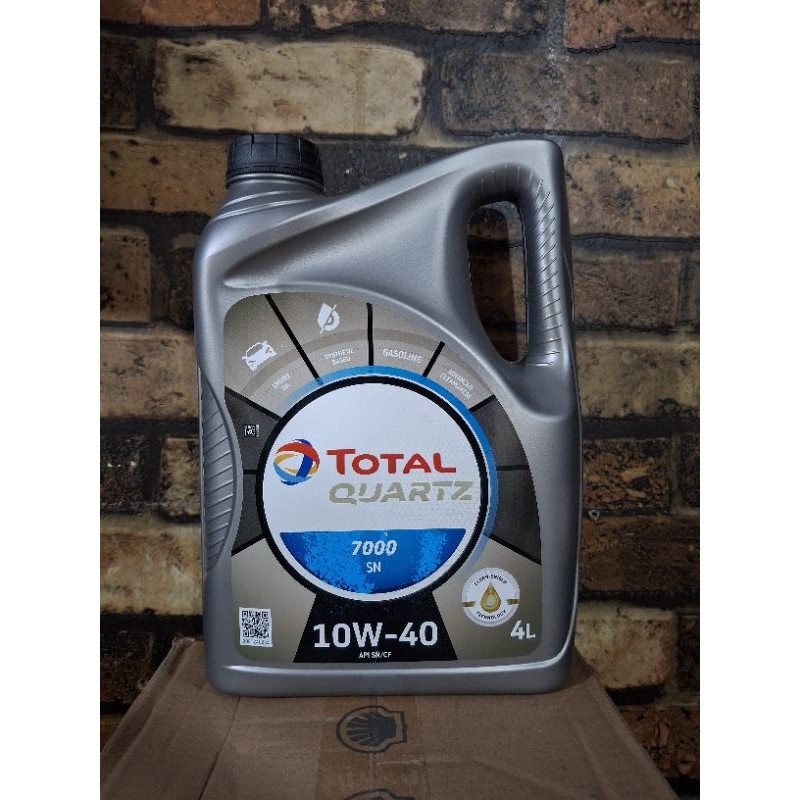 Jual OLI MESIN TOTAL QUARTZ 7000 SN 10W-40 API SN/CF GALON 4 LITER | Shopee Indonesia