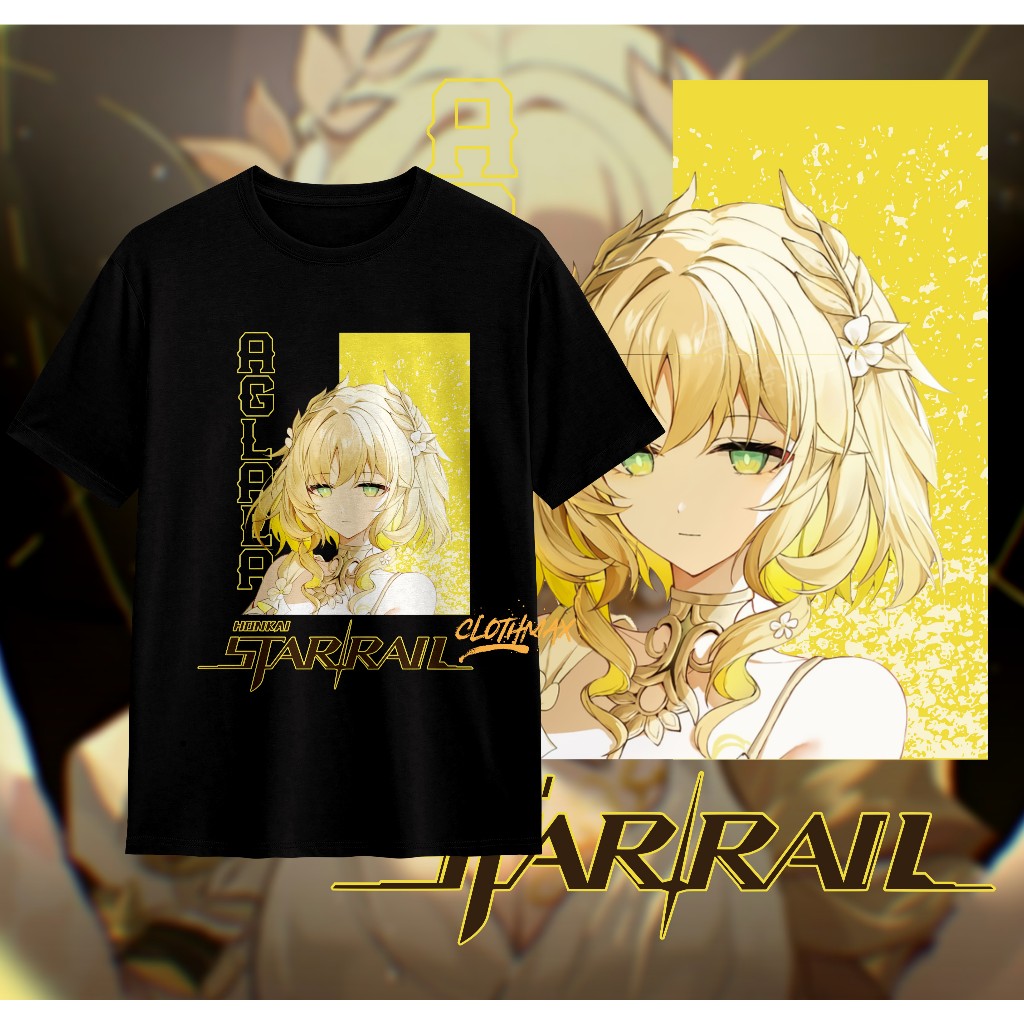 Jual Kaos Tshirt Baju Aglaea Honkai Star Rail Game -The Herta - Mydei ...