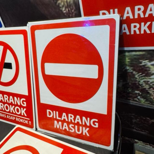 Jual Sign/ Rambu Dilarang Masuk | Shopee Indonesia
