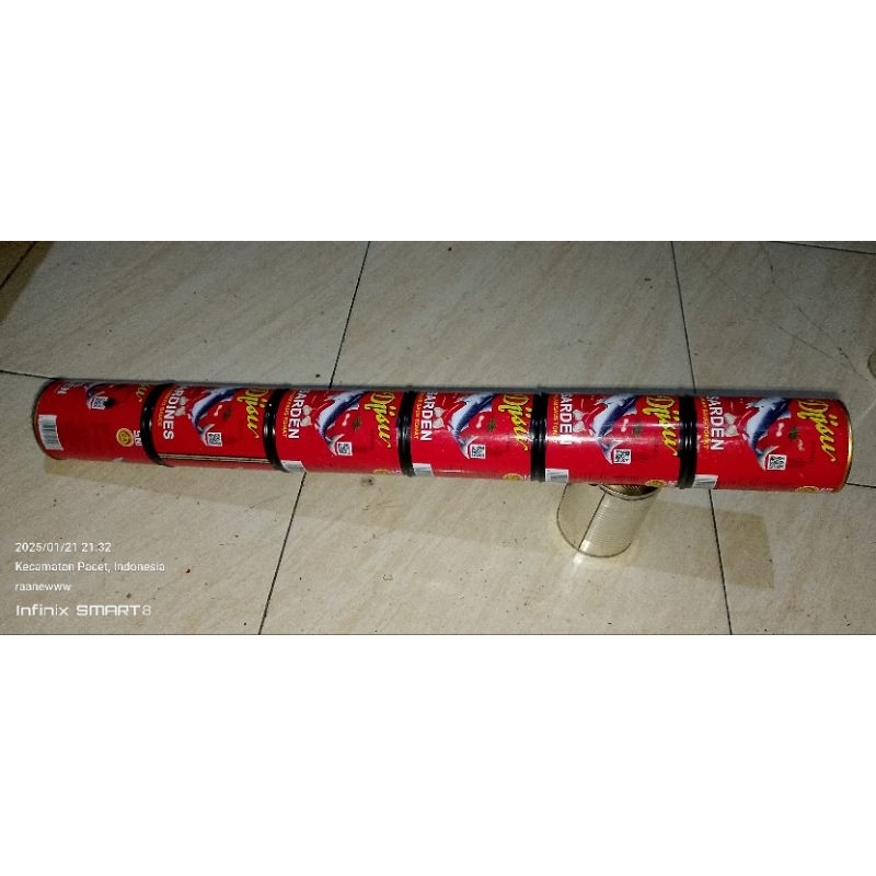 Jual meriam kaleng panjang 75 cm/ karbit meriam kaleng mainan untuk ...