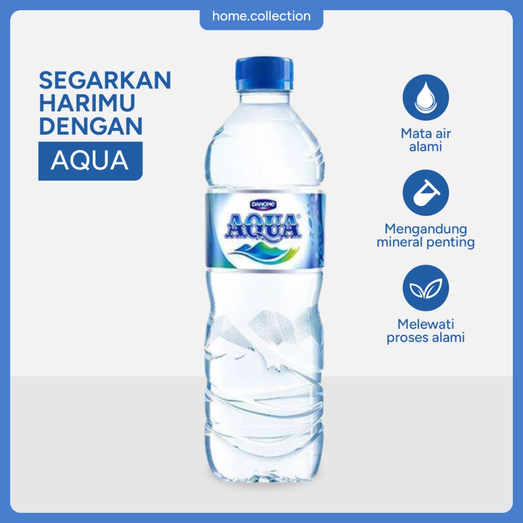 Jual Aqua Air Minum 1 Dus 600 ML x 24 Botol | Shopee Indonesia