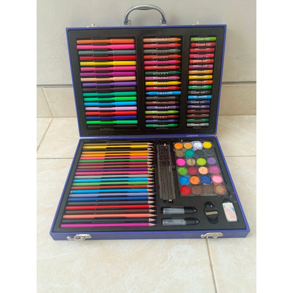 Jual Alat tulis gambar Lengkap Alat tulis Lukis art set alat seni ...