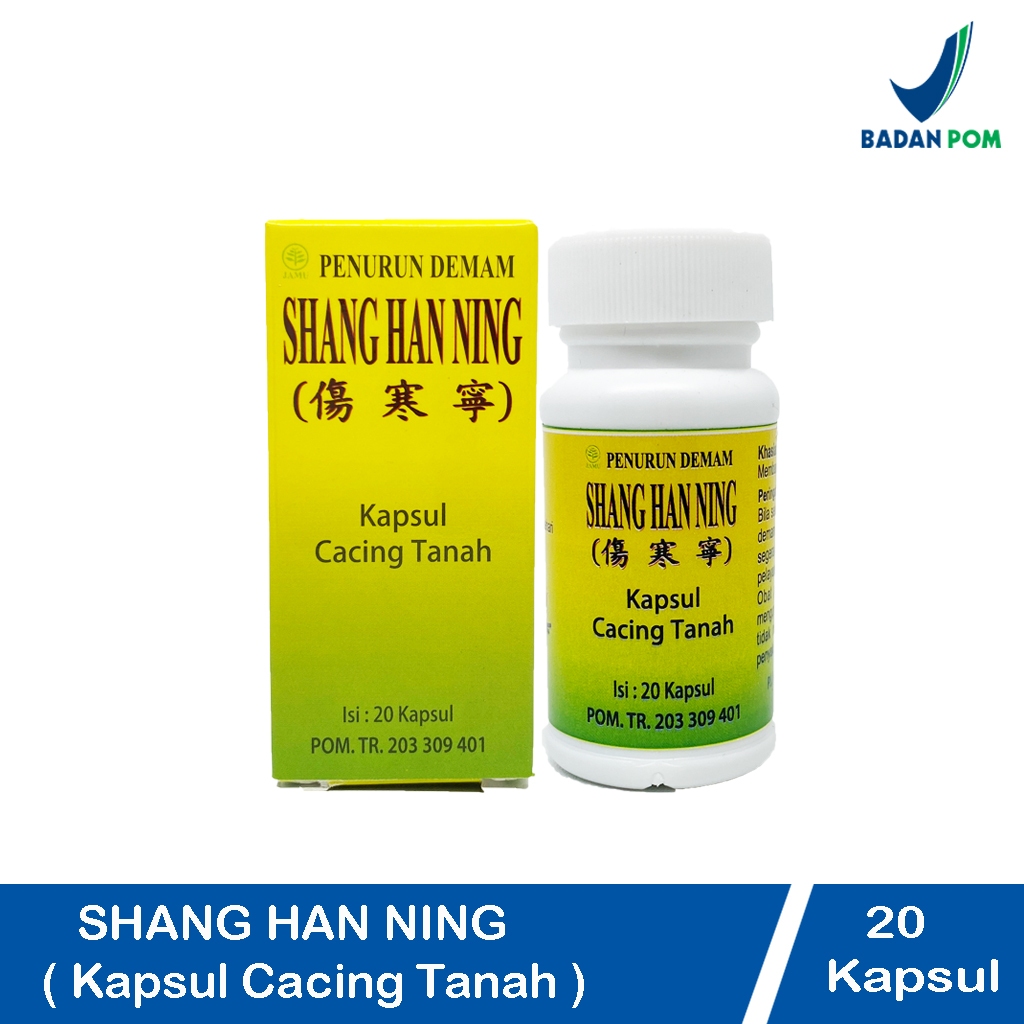 Jual SHANG HAN NING - KAPSUL CACING obat tipes - demam = radang herbal ...