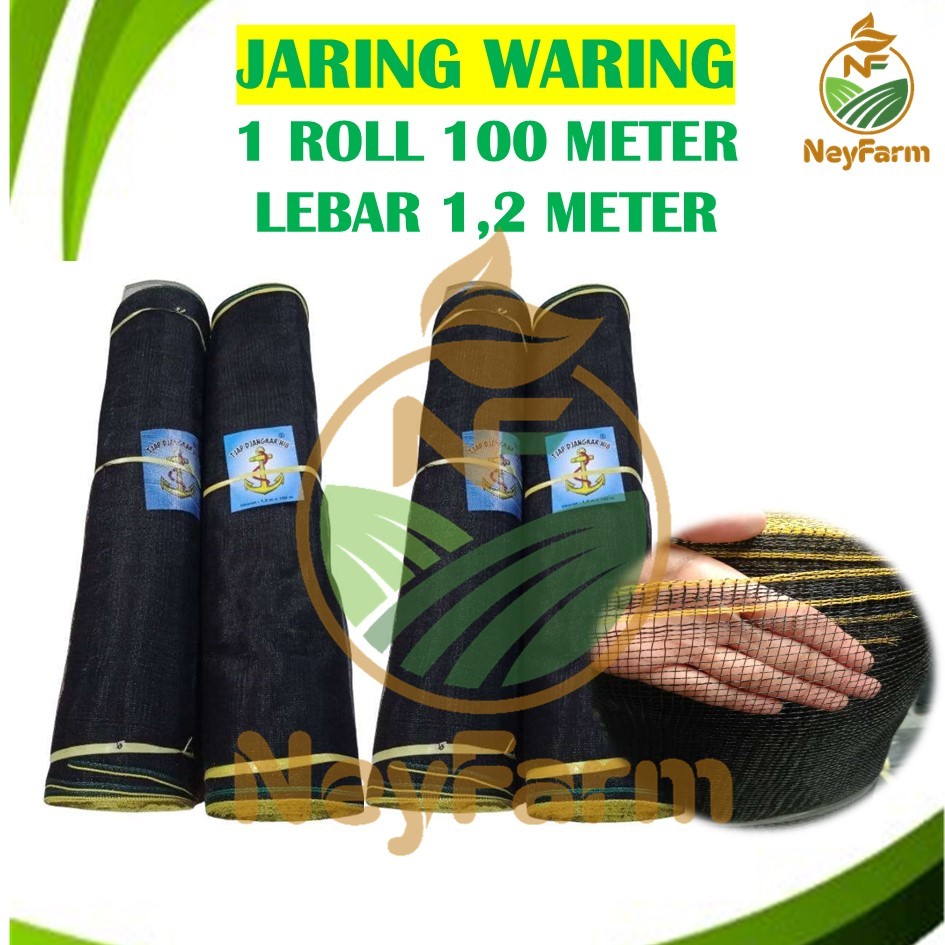 Jual Jaring Waring 1 Roll 100 Meter Lebar 120cm Pagar Tanaman Cap ...