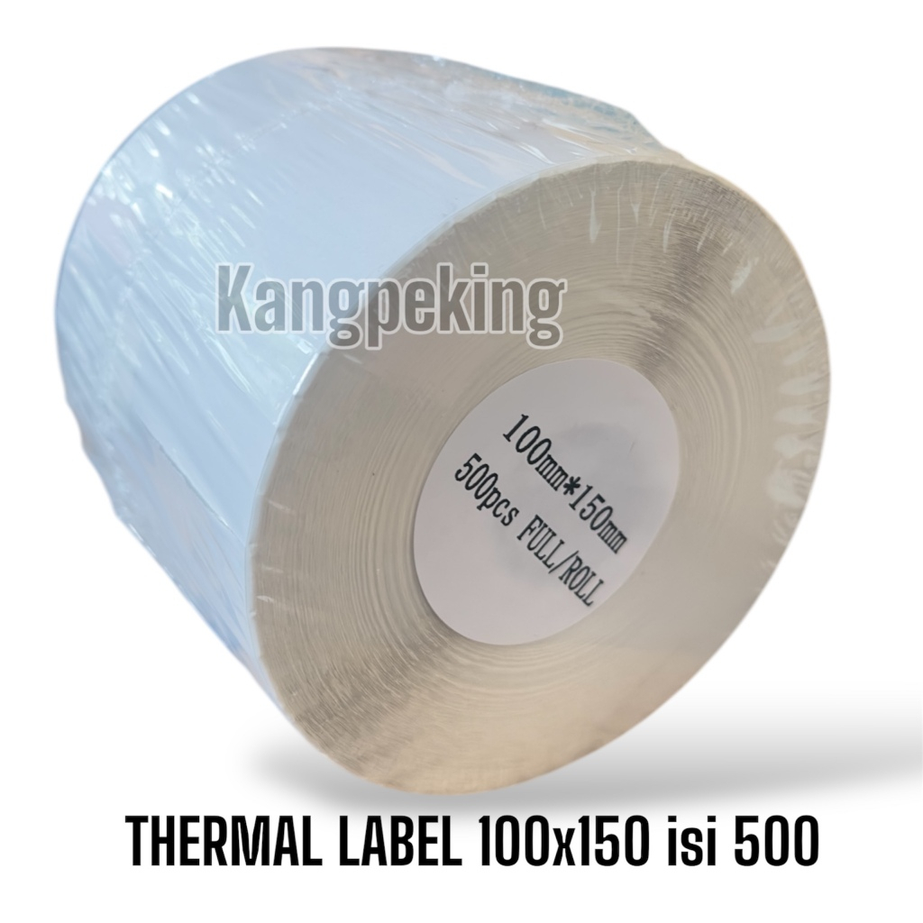 Jual Kertas Thermal Label Barcode Roll/Lipat isi 500 pcs ukuran A6 100 x 150 mm Thermal Paper ...