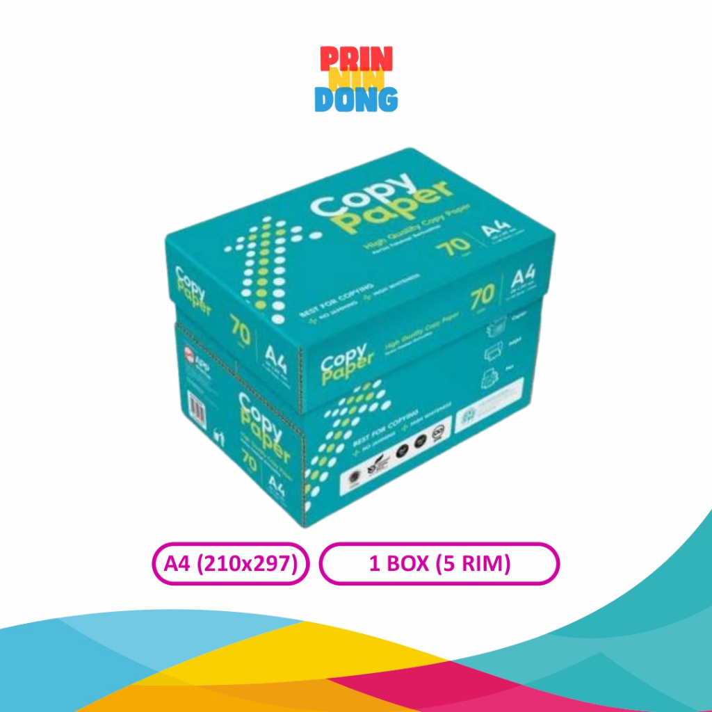 Jual KERTAS HVS A4 1 RIM COPY PAPPER 70gsm | Shopee Indonesia