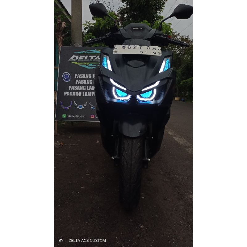 Jual Lampu Biled Vario 160 Komplit l Custom Headlamp Reflektor Vario ...