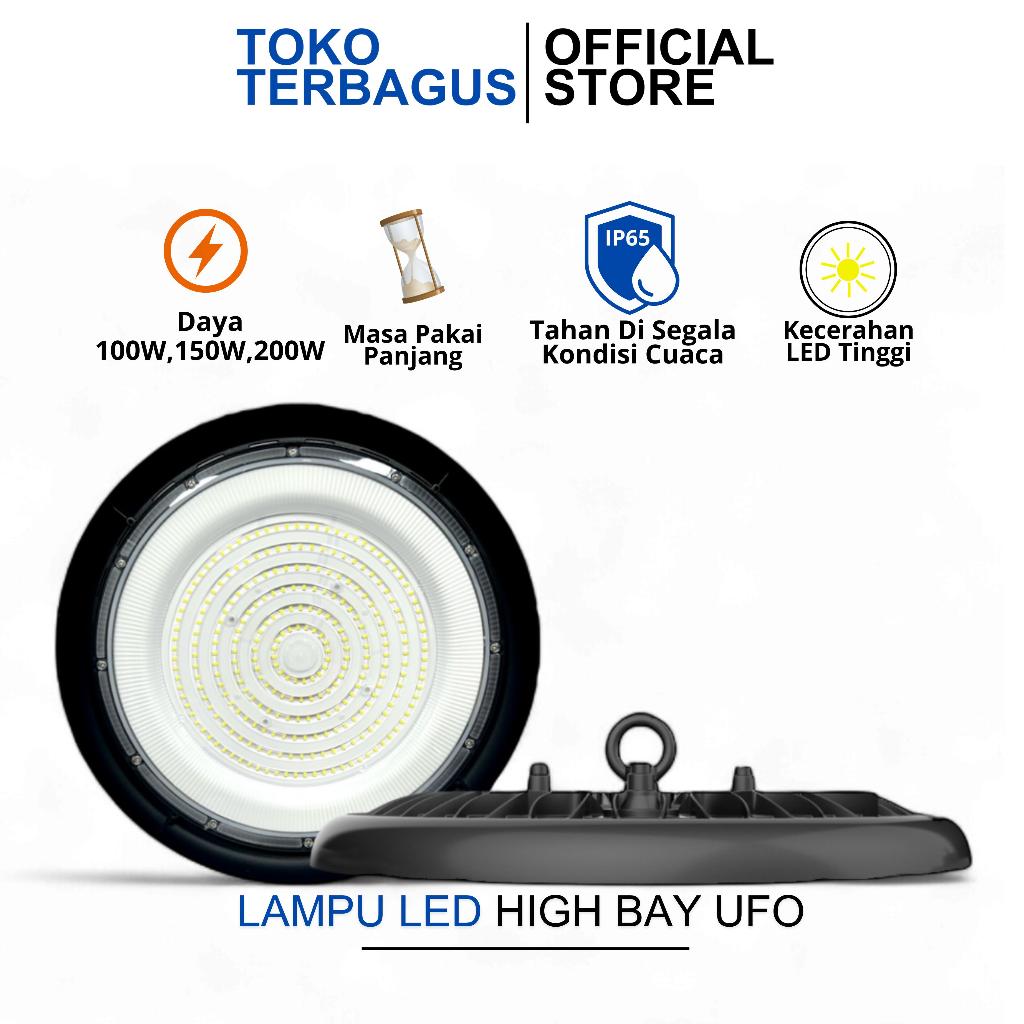 Jual Lampu Highbay Industri Gantung LED Ufo Lampu Gudang IP65 Super ...