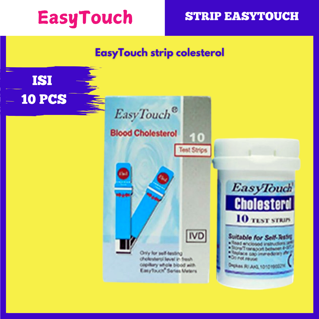 Jual Strip Cholestrol Easytouch GCU 3 in 1 Refill Stik Cholestrol Easy ...
