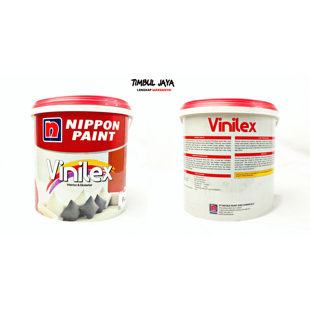 Jual Cat Vinilex 5kg Eksterior dan Interior Warna UNGU Tinting / Cat Tembok Exterior Nippon ...
